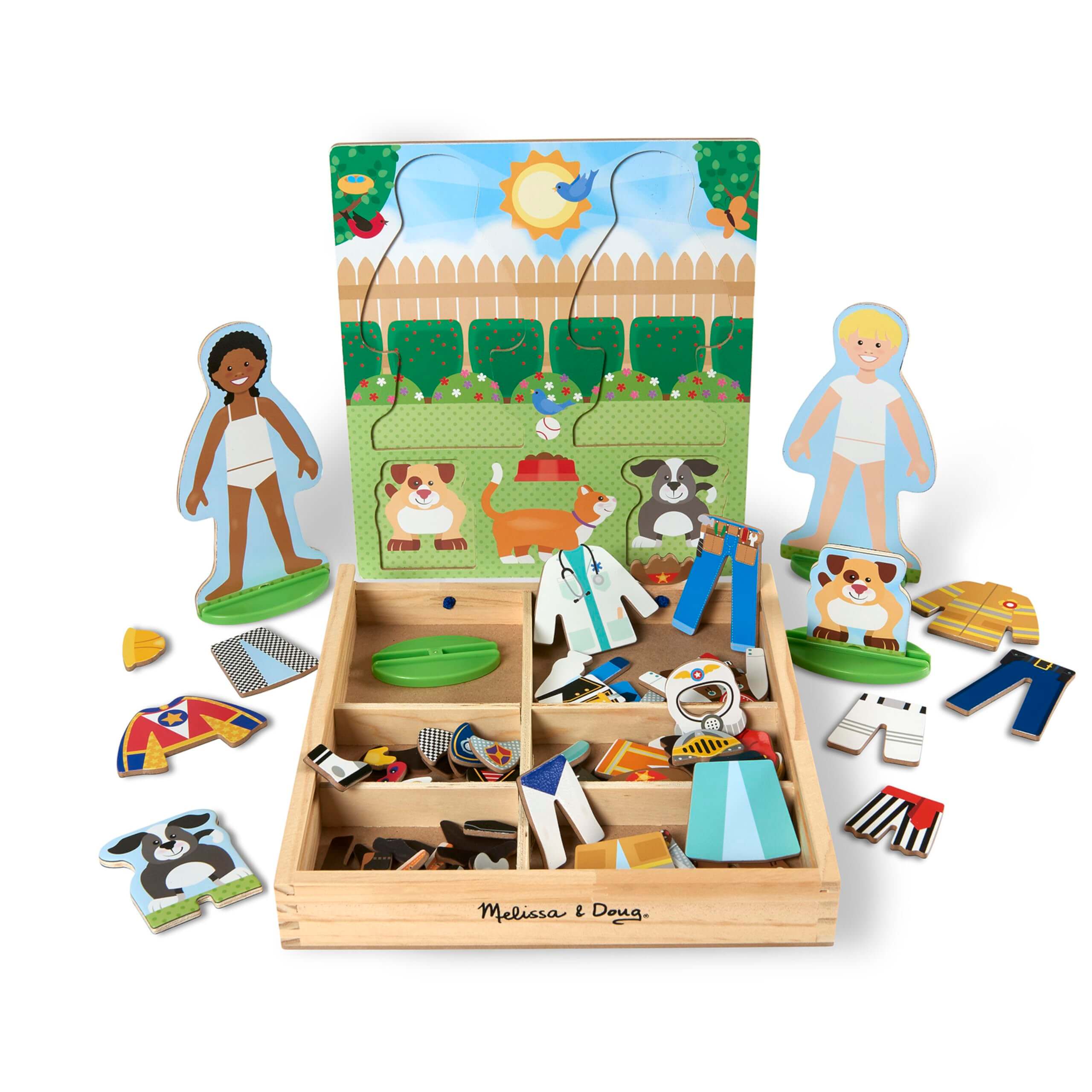 MELISSA & DOUG JUEGO DE ROPA IMANTADA - PROFESIONES | Play Board Games