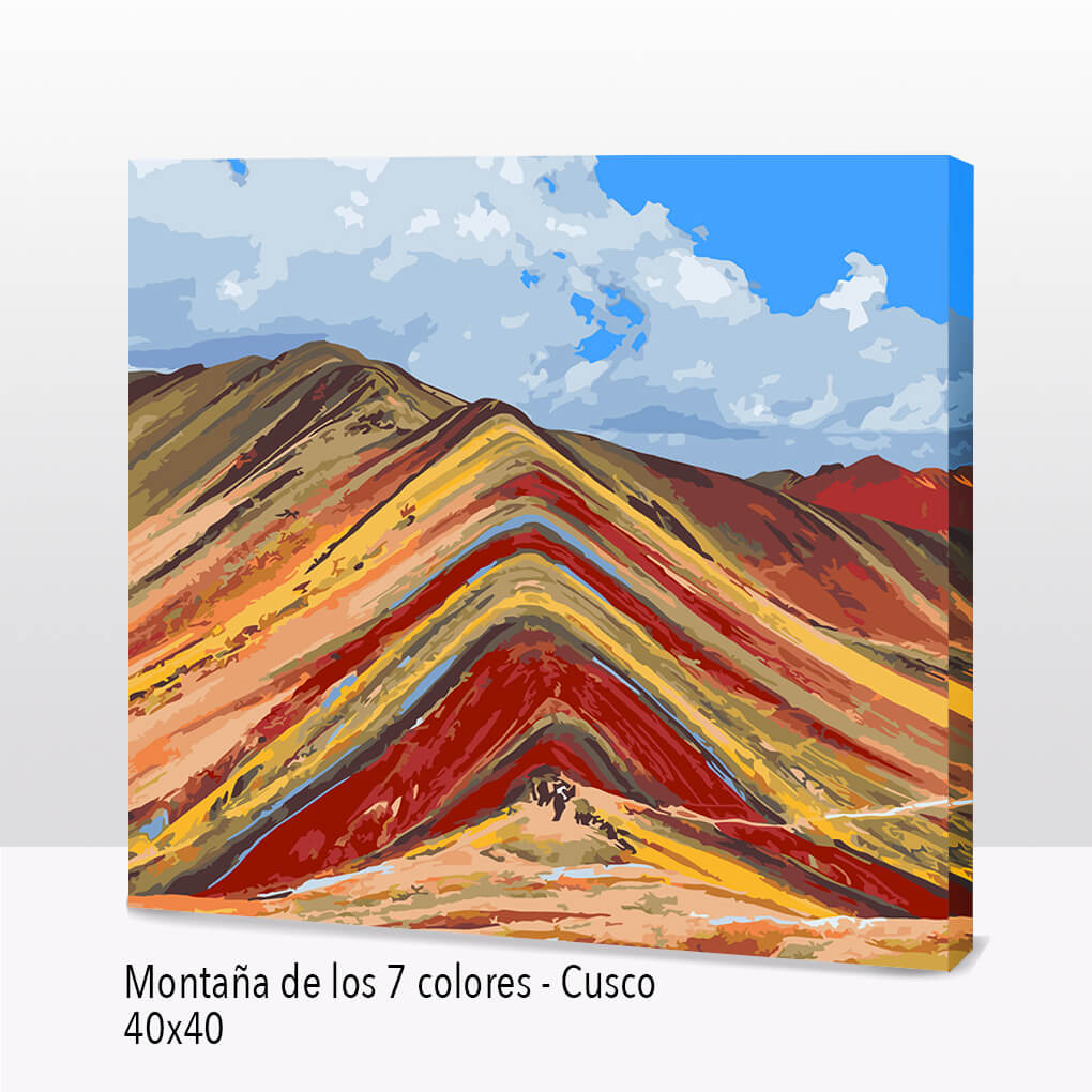 MONTAÑA DE LOS SIETE COLORES - CUSCO 40X40 | Play Board Games
